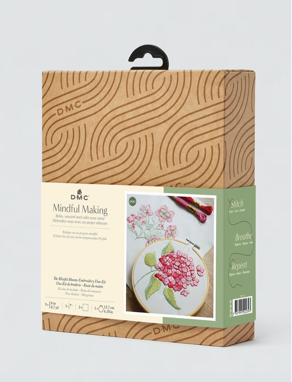 DMC Mindful Making - The Blissful Blooms Embroidery Duo Kit — Marias ...