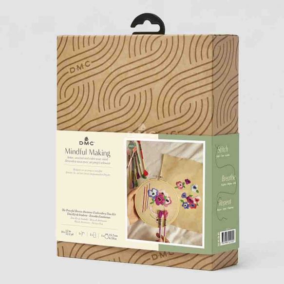 DMC Embroidery duo kit The Peaceful Breeze Anemone — Marias Wool Shop