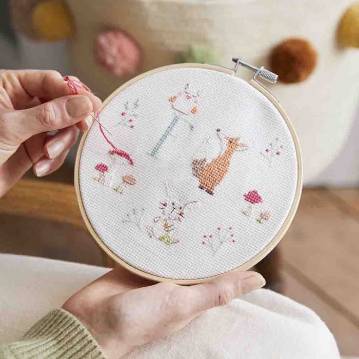 DMC Woodland Friends Monogram Cross Stitch Kit — Marias Wool Shop