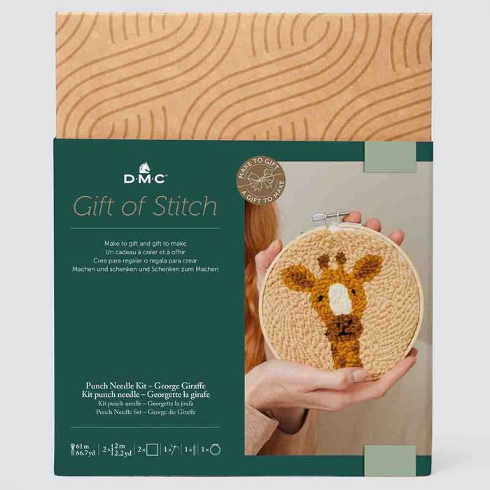 DMC Punch Needle Kit - Giraffe — Marias Wool Shop