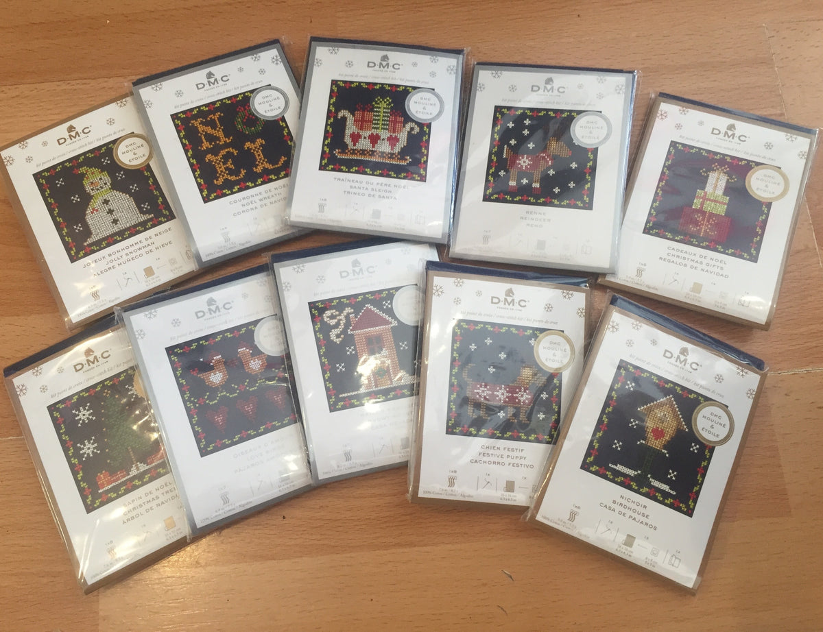 DMC Christmas mini cross-stitch kits — Marias Wool Shop