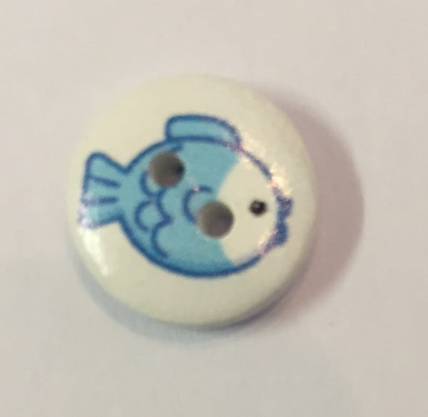 Wooden Fish Buttons — Marias Wool Shop