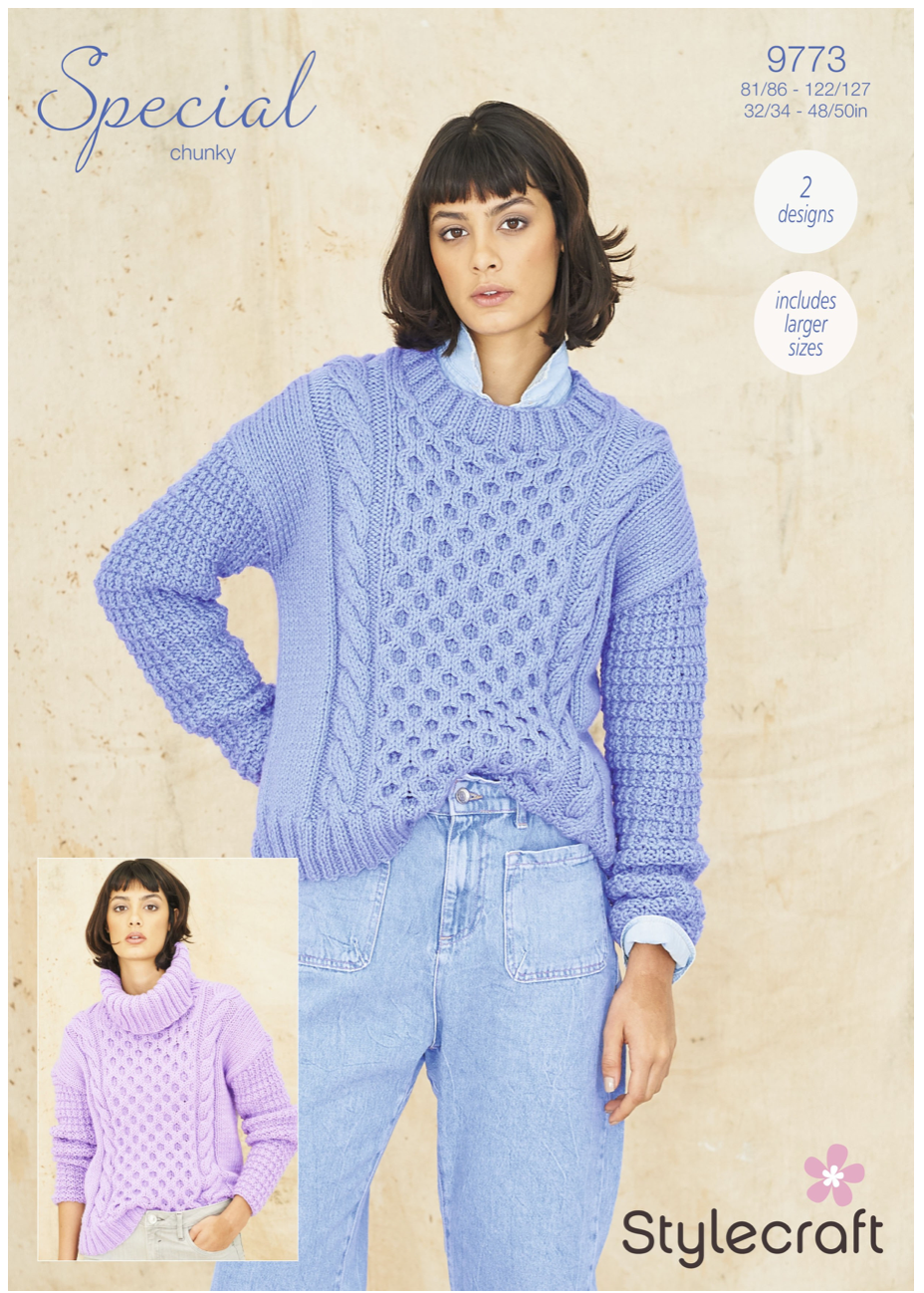 Stylecraft Pattern 9773 Sweaters in Special Chunky — Marias Wool Shop